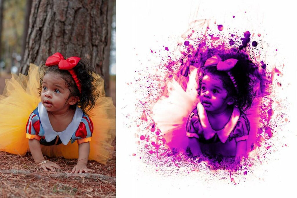 Ink Liquid Effect Photoshop Action - MasterBundles