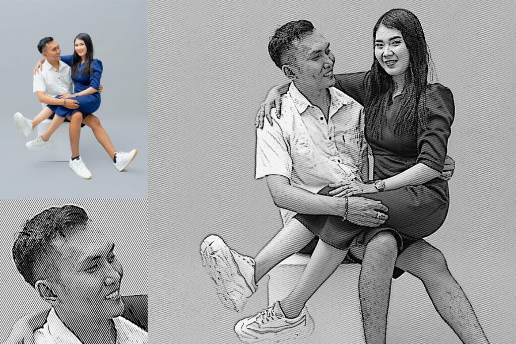 Laser Paint line art Vector Tracing - MasterBundles