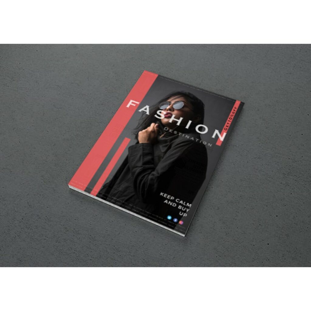 Premium Magazine Cover page PSD template - MasterBundles