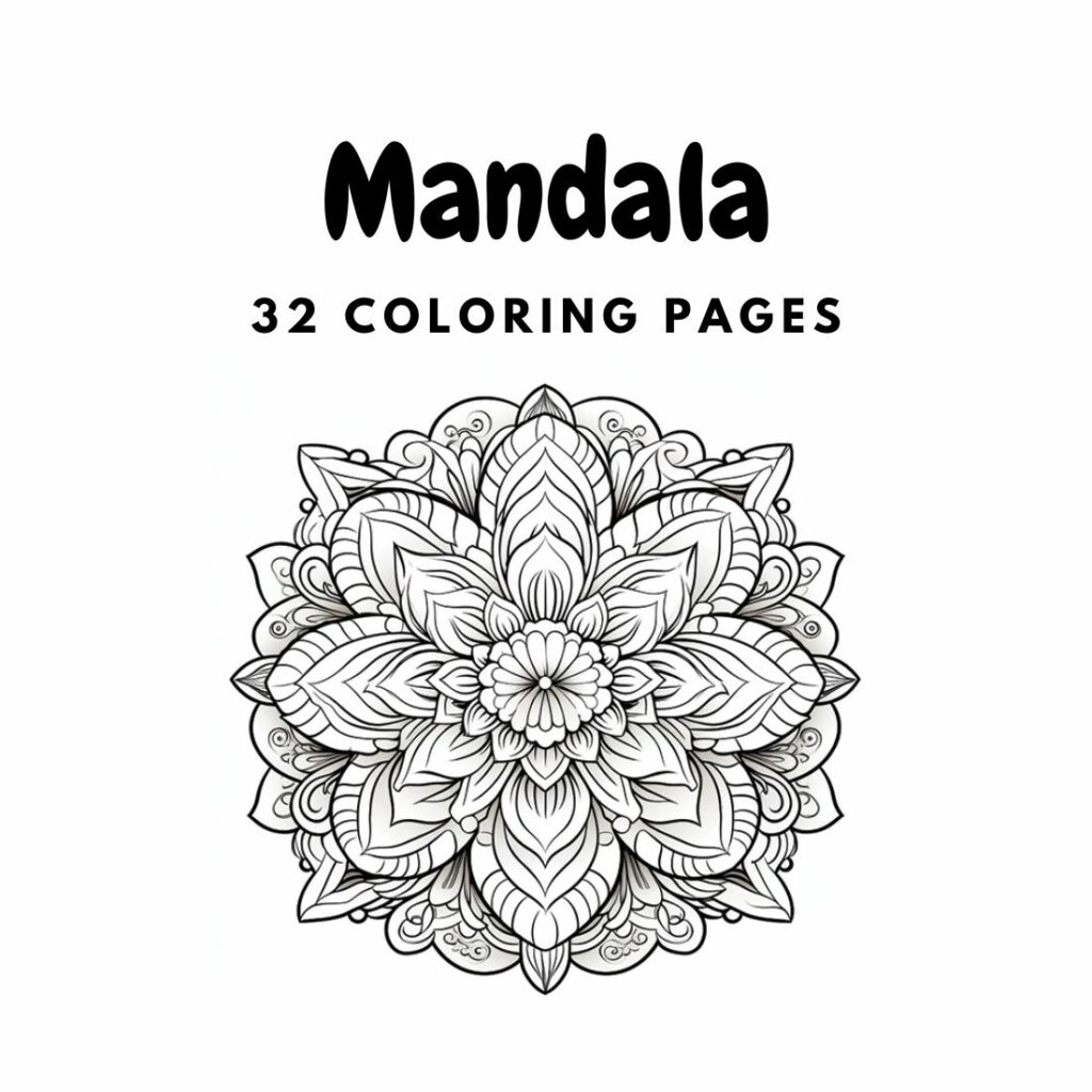 Mandala coloring pages - MasterBundles