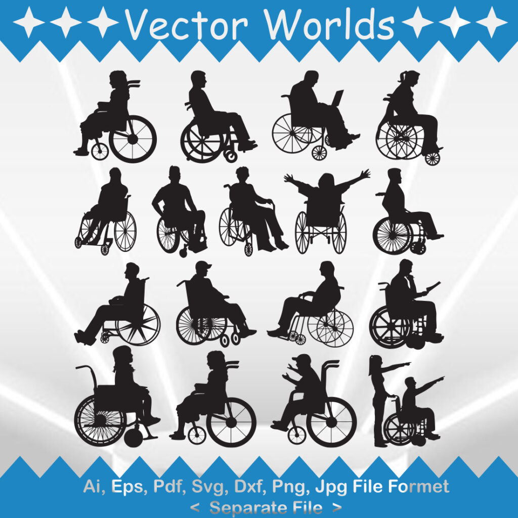 Wheel Chair SVG Vector Design - MasterBundles