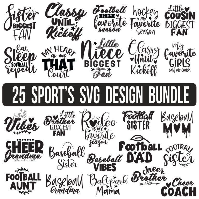 Sports Svg Bundle, Sports bundle svg, Game Say Svg, Football Svg ...
