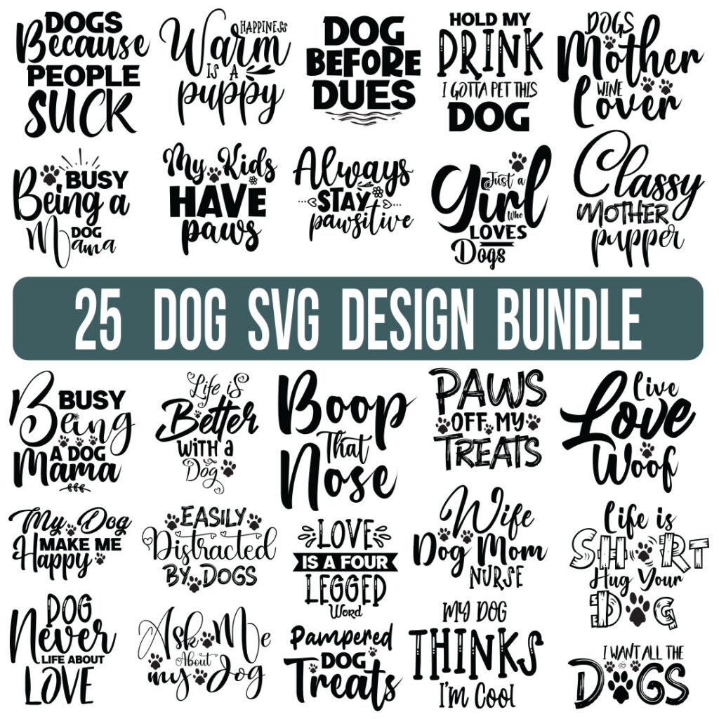 Dogs SVG, Dog SVG bundle, Dog SVG design Bundle, Dog Bundle, digital ...