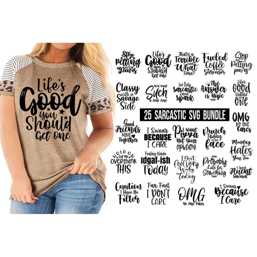 Sarcastic SVG Bundle, Funny Svg, Snarky Svg Bundle, Digital Files ...