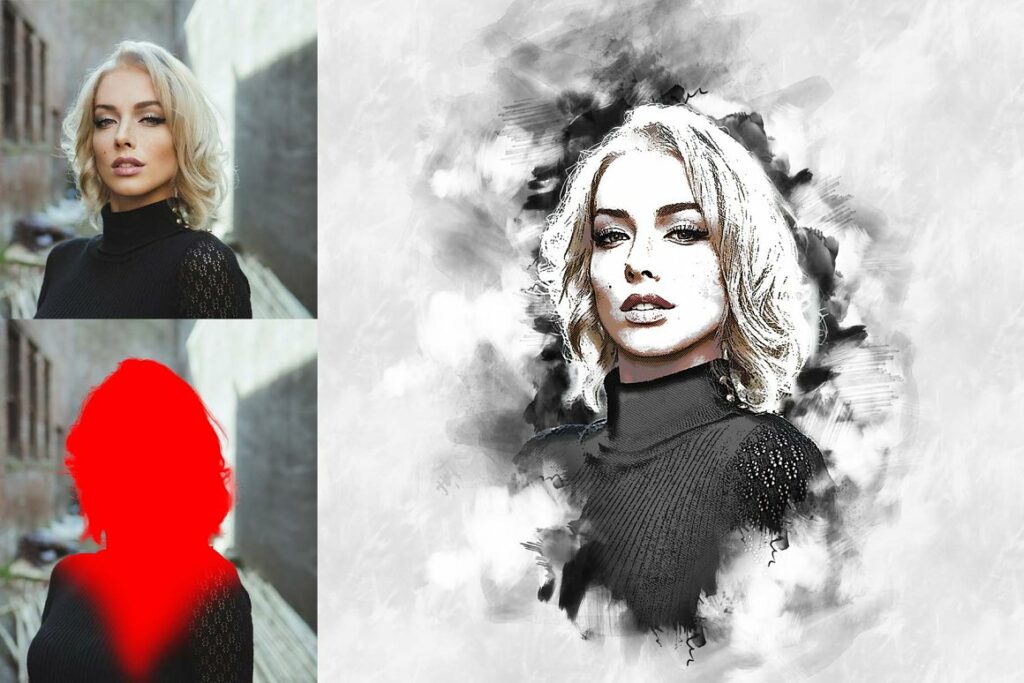 Mixed Media Art Photoshop Actions - MasterBundles