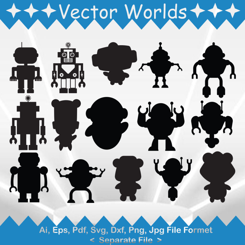 Robot SVG Vector Design - MasterBundles