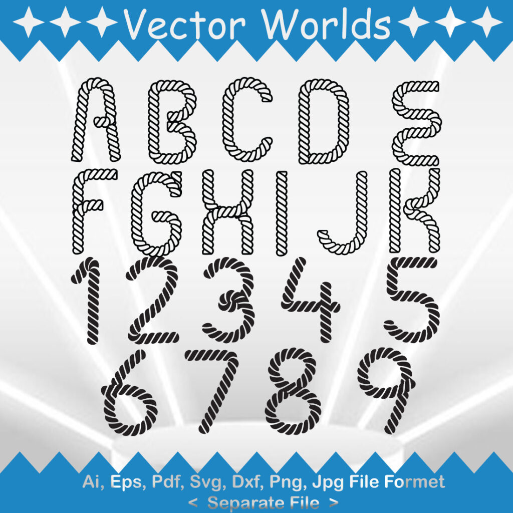 Rope Letter SVG Vector Design - MasterBundles