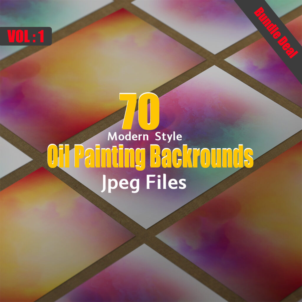 70 + Modern Oil Painting Photo Back Rounds - MasterBundles