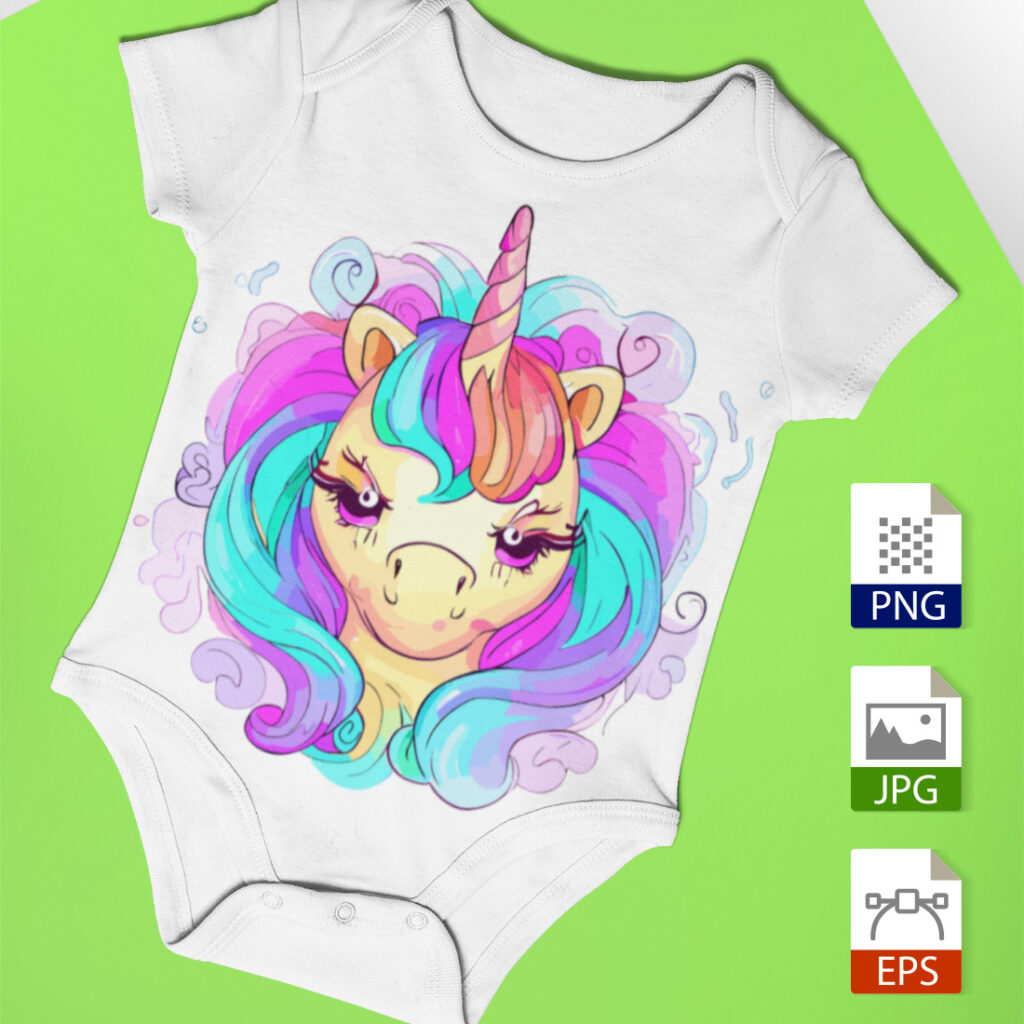 Rainbow Baby Unicorn Parade - MasterBundles