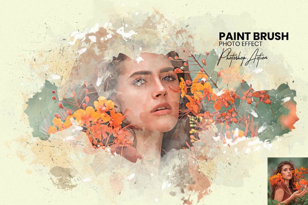 Paint Brush Photo Effect - MasterBundles