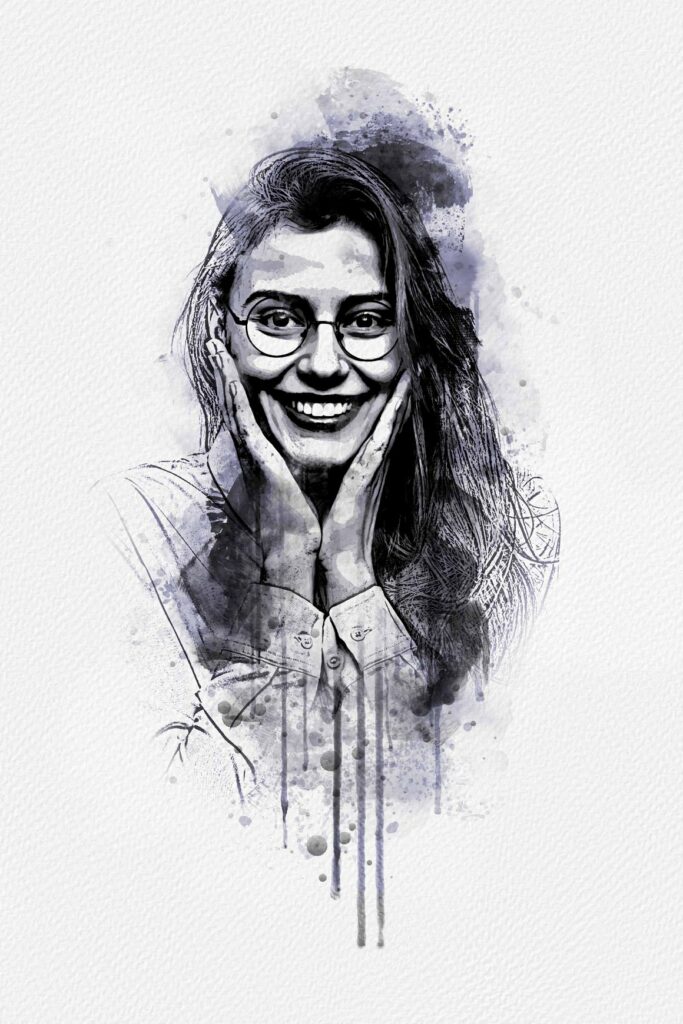 Watercolor Dropping Art Photo Effect - MasterBundles