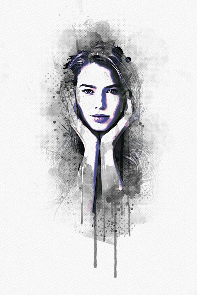 Face Art Photo Effect Template - MasterBundles