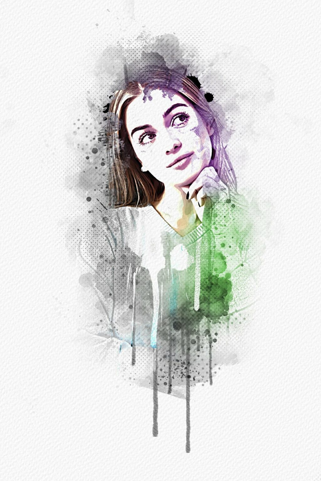 Face Art Photo Effect Template - MasterBundles
