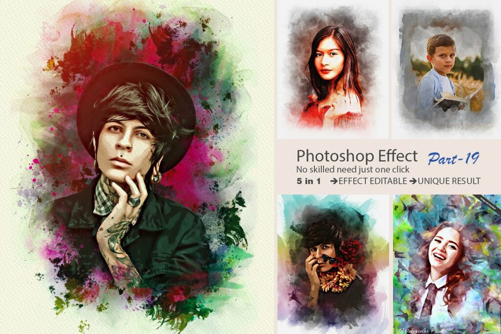Editable Photo template design - MasterBundles