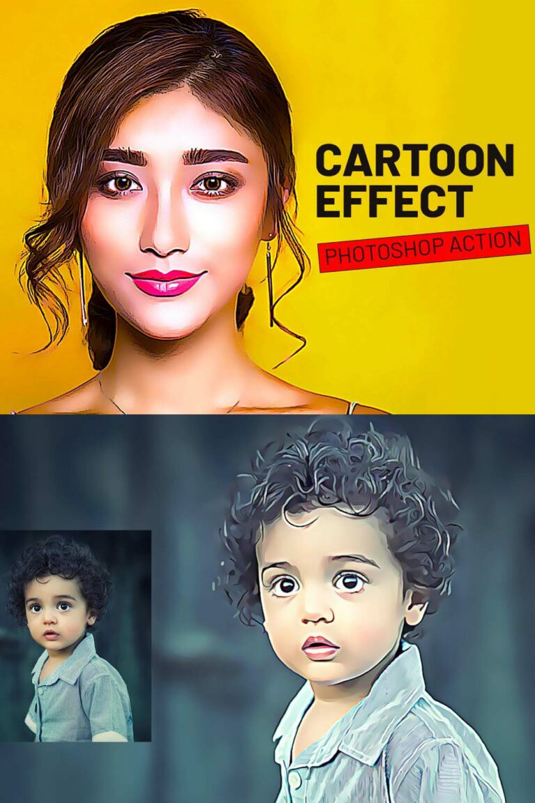 Cartoon Effect Photoshop Action - MasterBundles