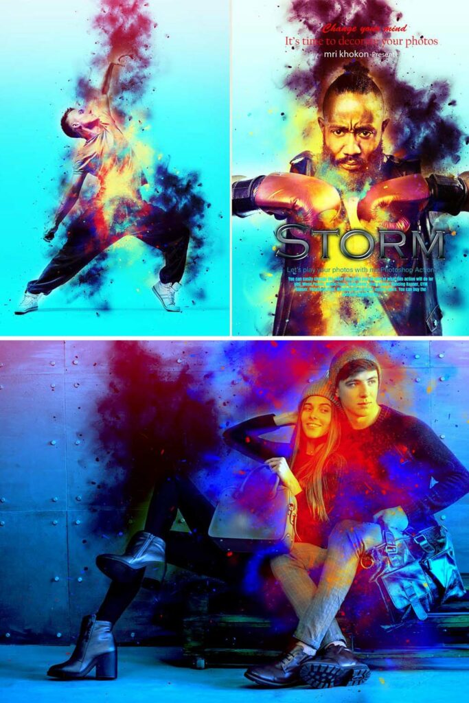 Storm & Smoke Photoshop Action - MasterBundles