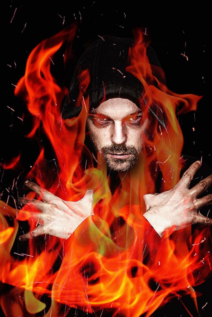 Hyper Fiery Effect Photoshop Action - MasterBundles