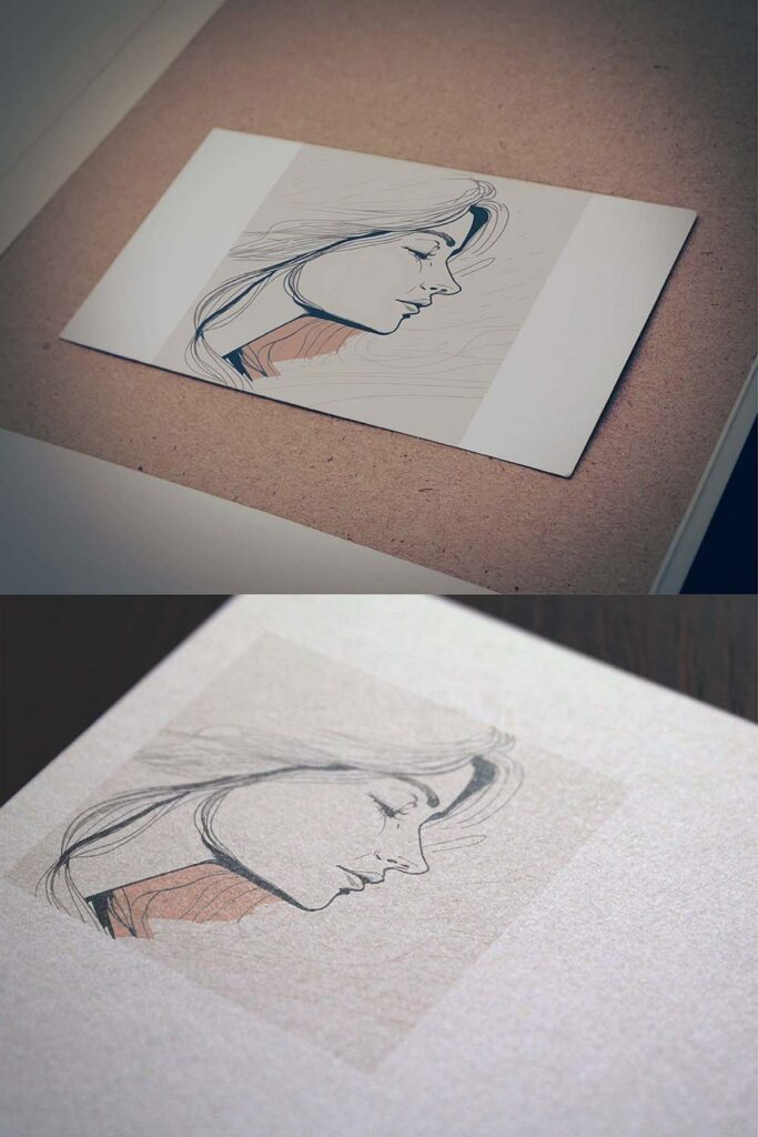 Beautiful Girl Illustration – Line Artwork - MasterBundles