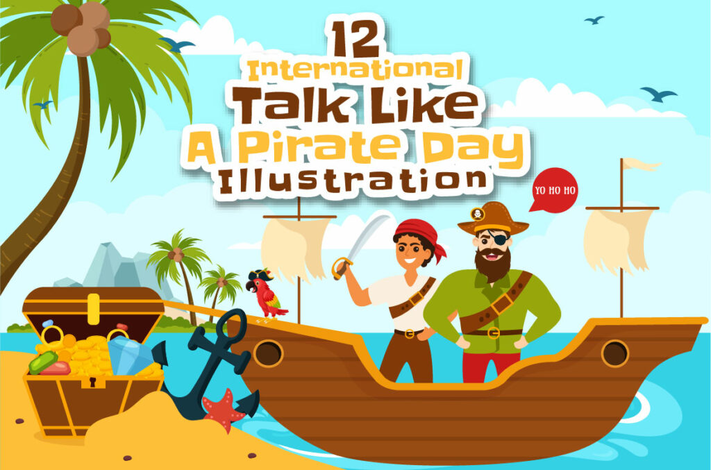 12 International Talk Like A Pirate Day Illustration - MasterBundles