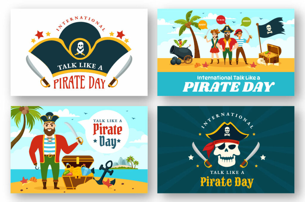 12 International Talk Like A Pirate Day Illustration - MasterBundles