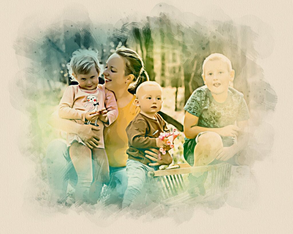 Family Photo Effect Template - MasterBundles