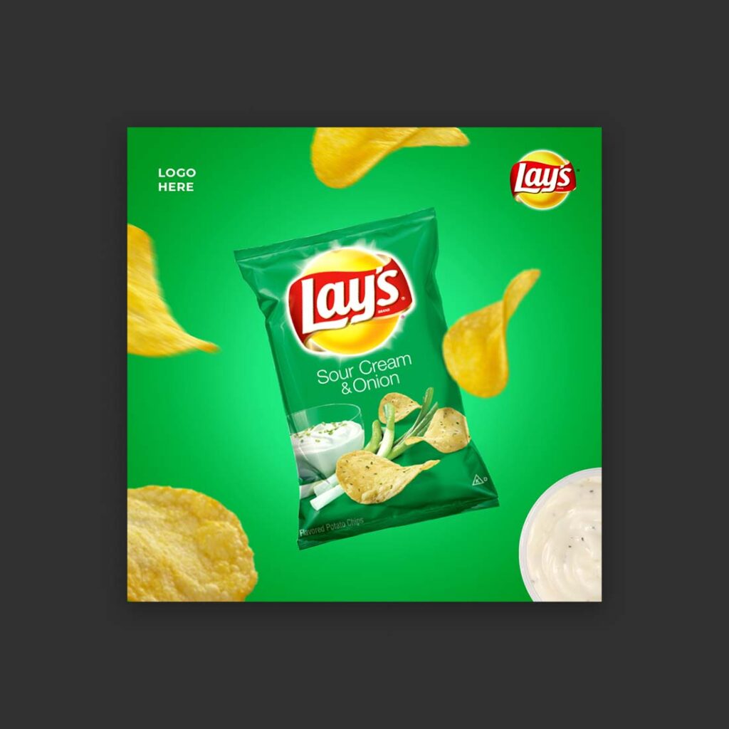 Lays Chips Social media Ad Design / Post Design Instragram / Facebook ...