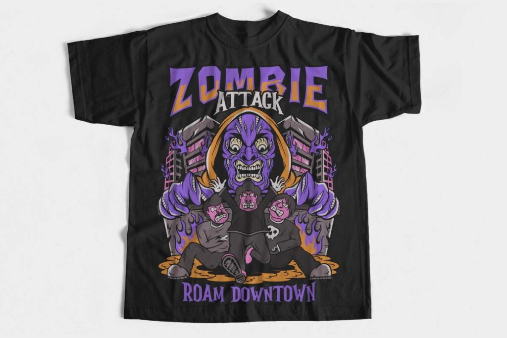 Halloween Zombie Vector T-shirt Designs Bundle - MasterBundles