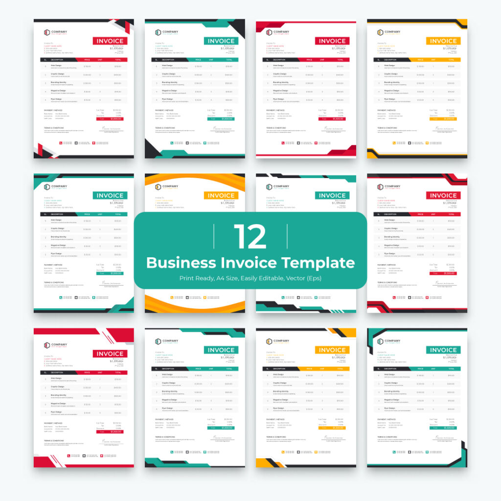Business invoice Bundle - MasterBundles