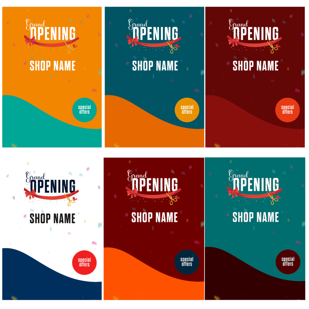 Grand opening Templates