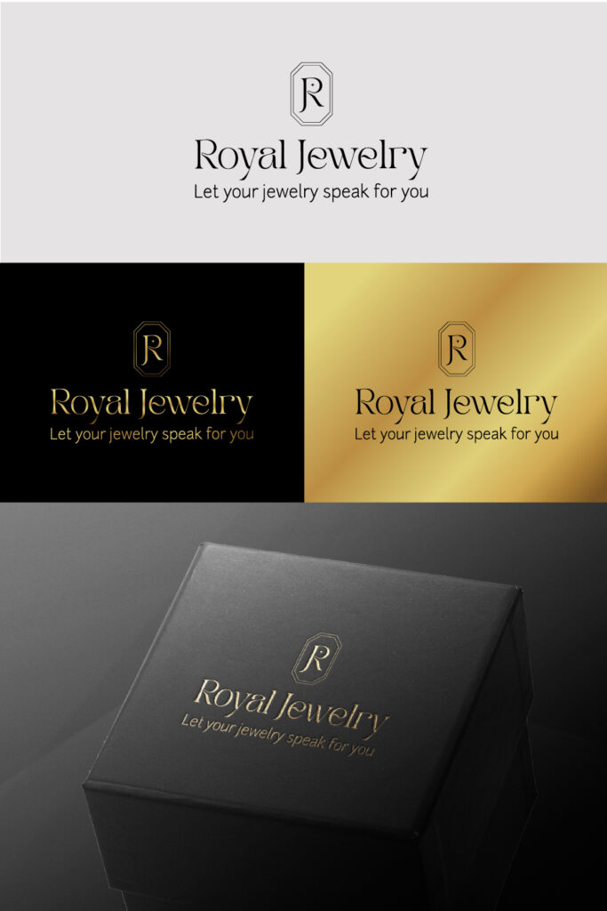 R logo, Jewelry logo, Royal Jewelry logo - MasterBundles
