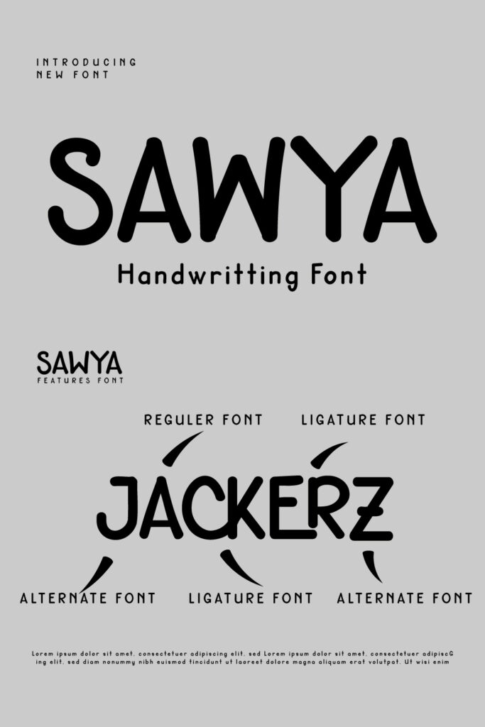 SAWYA | Handwriting Display - MasterBundles