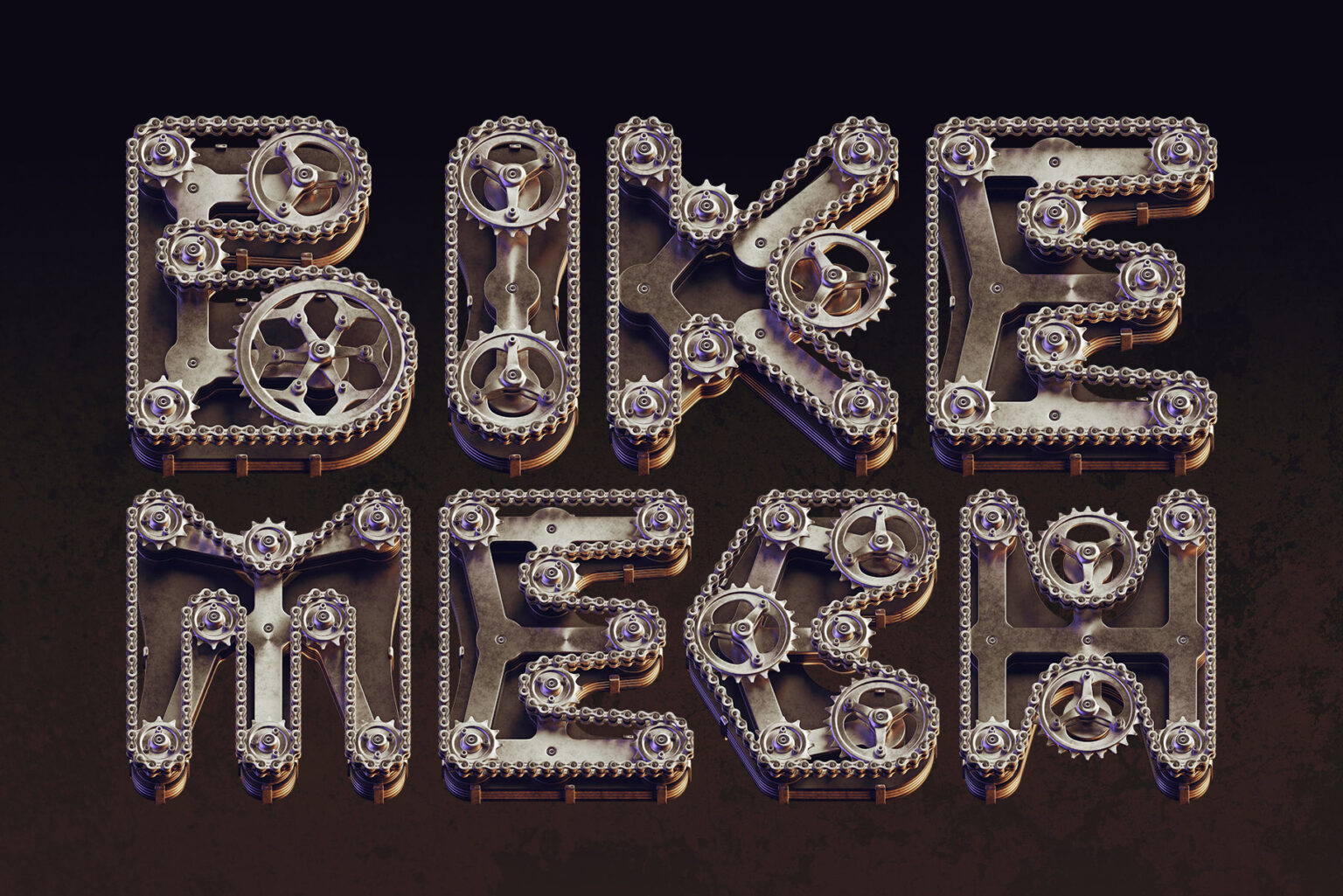 Bike Mech - Color Bitmap Font - MasterBundles