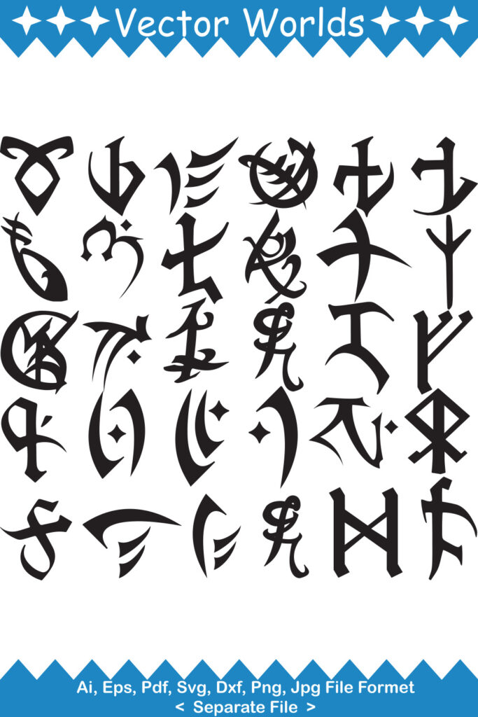 Runes SVG Vector Design - MasterBundles