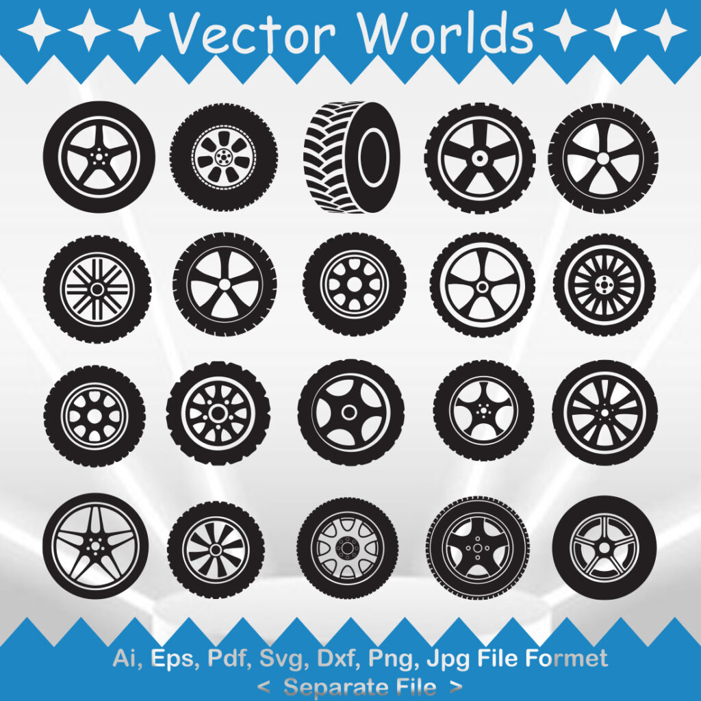 Tyre SVG Vector Design - MasterBundles