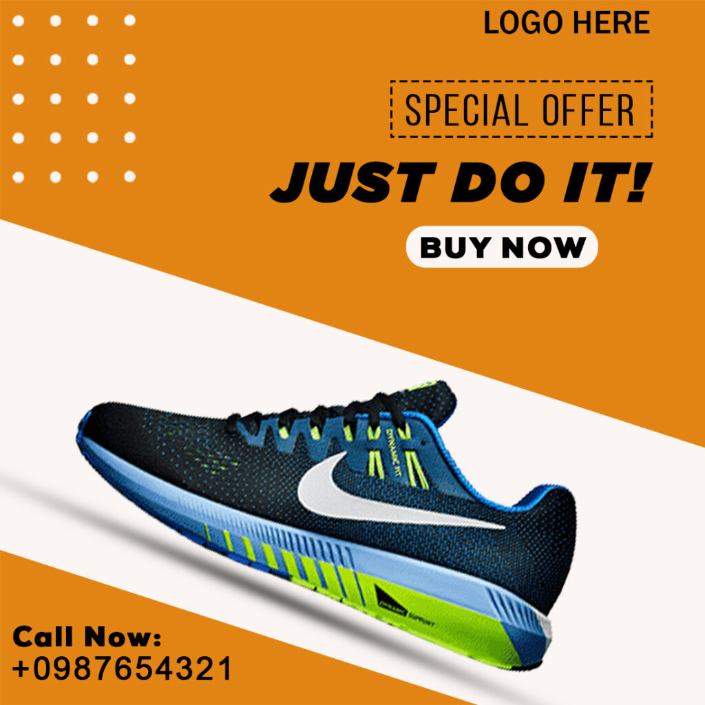 Social Media Post Design for Sports shoes. - MasterBundles