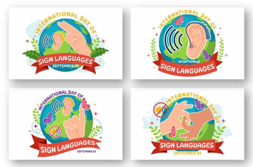 12 International Day of Sign Languages Illustration - MasterBundles