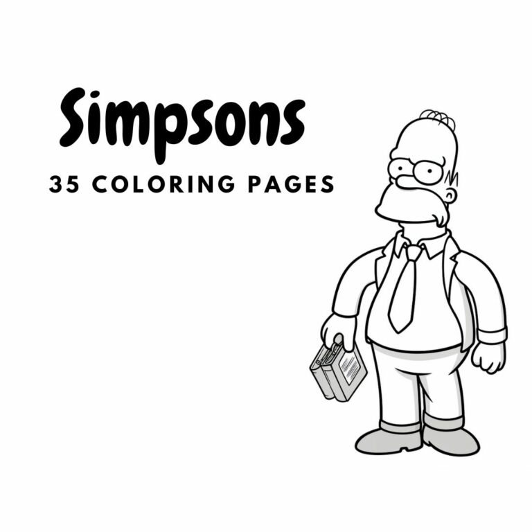 Simpsons coloring pages - MasterBundles