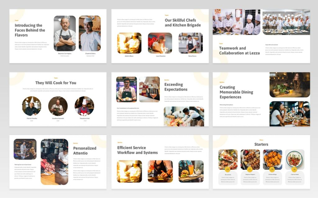 Lezza - Restaurant & Cafe PowerPoint Template - MasterBundles
