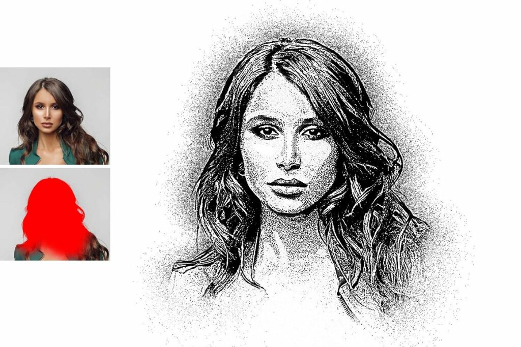 Spray Stencil Art Photoshop Action - MasterBundles