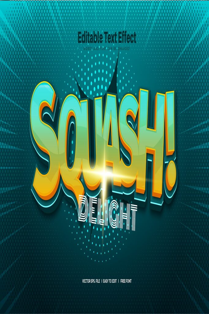 Squash delight text effect - MasterBundles
