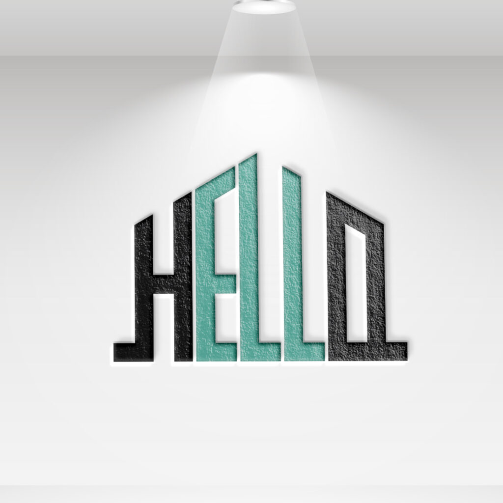 HELLO Logo and t-shirt design - MasterBundles