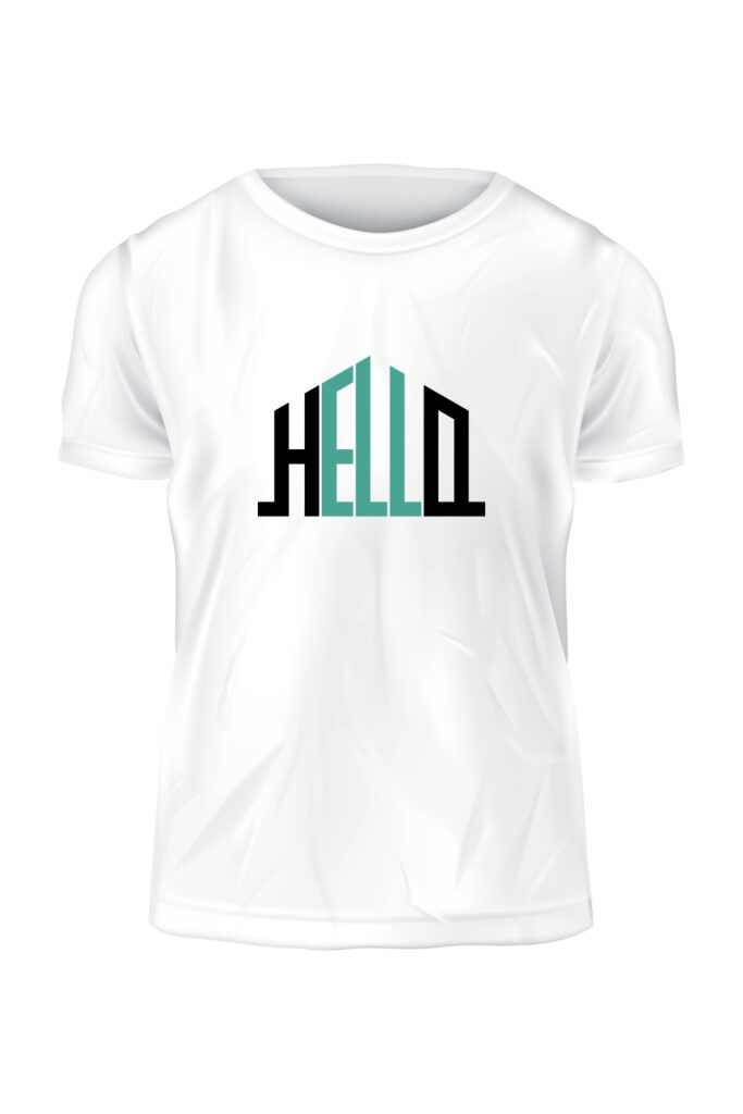 HELLO Logo and t-shirt design - MasterBundles