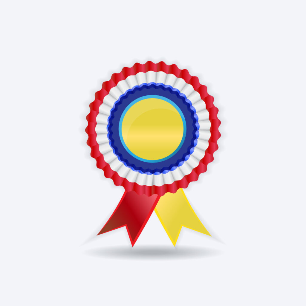 Award Golden Rosette Badge - MasterBundles