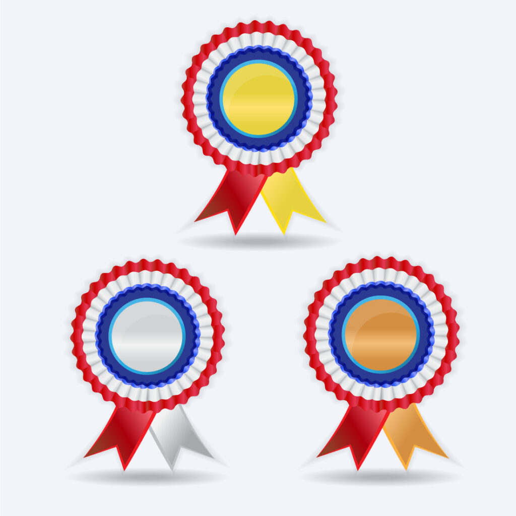 Award Golden Rosette Badge - MasterBundles