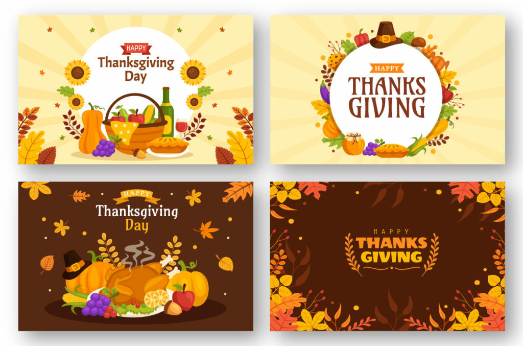 30 Happy Thanksgiving Day Illustration - MasterBundles