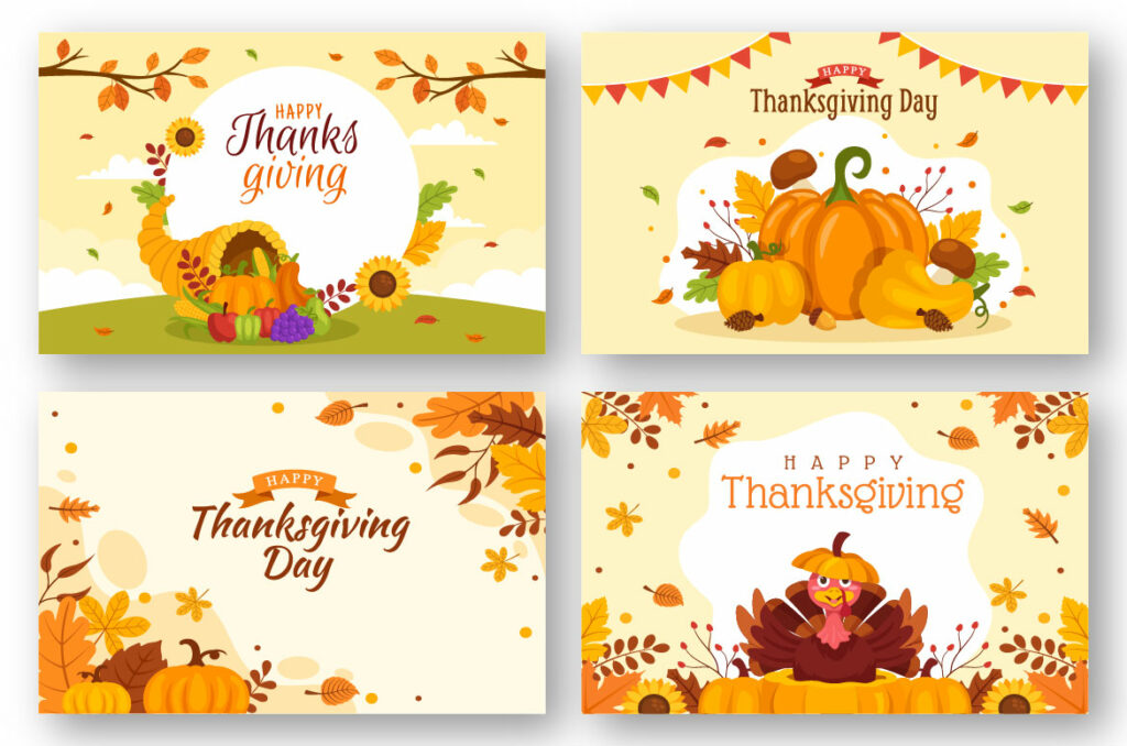 30 Happy Thanksgiving Day Illustration - MasterBundles