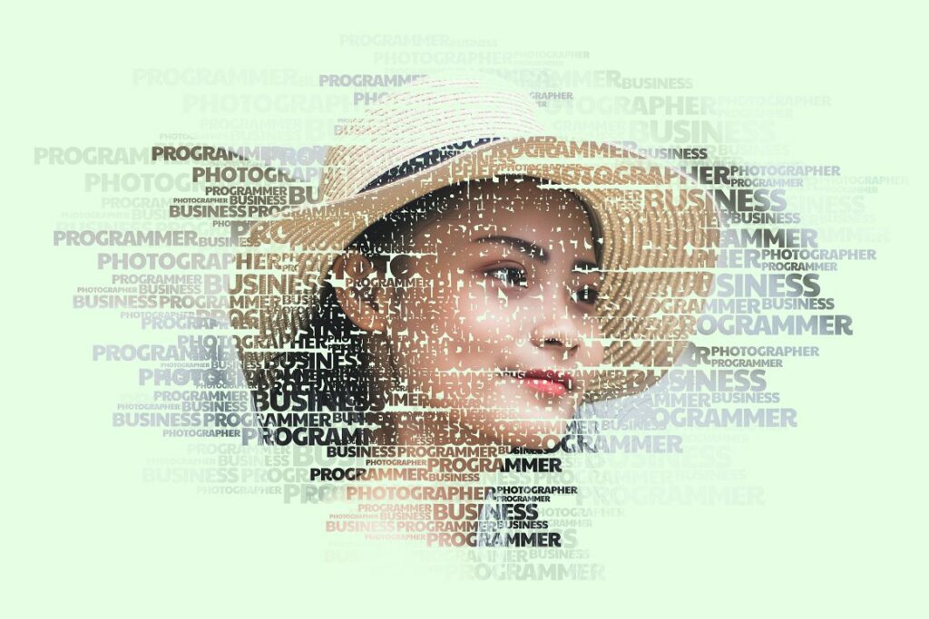 Creative Typographic Portrait Effect - MasterBundles