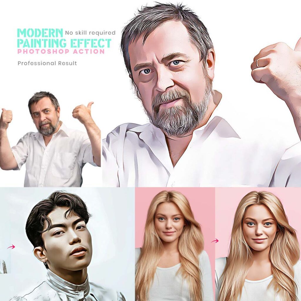 Modern Painting Effect - MasterBundles