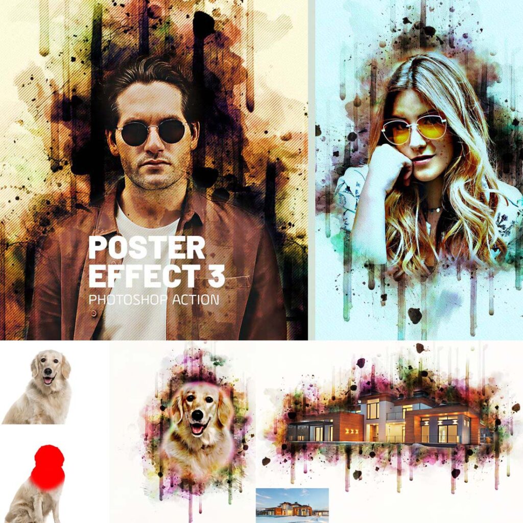 Poster Effect Photoshop Actions - MasterBundles