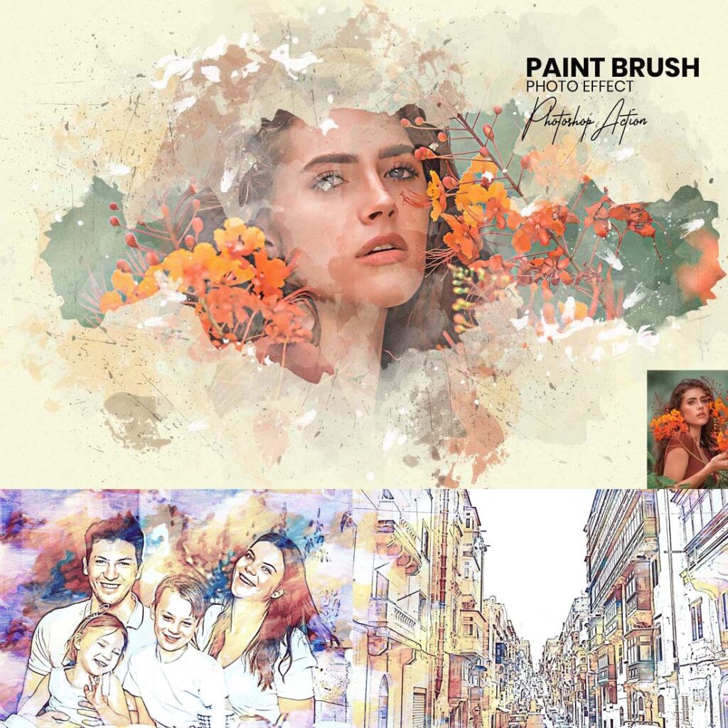 Paint Brush Photo Effect - MasterBundles